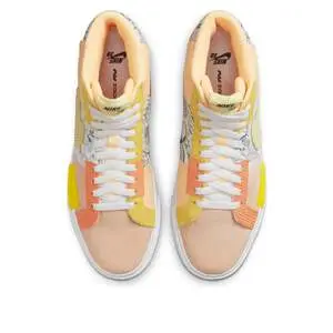 Nike Zoom Blazer Mid Premium Sb "paisley Pack Melon Tint - Pink/yellow