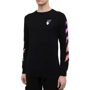 Off-White Long-sleeve Diagonal Striped Shirt