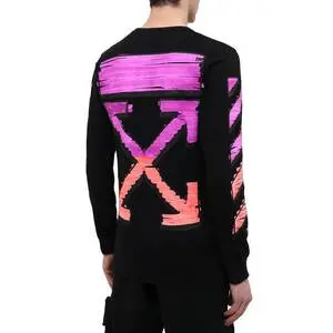 Off-White Long-sleeve Diagonal Striped Shirt