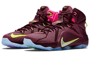 Nike Lebron 12 Ep "double Helix" Athletic Sneakers - Wine