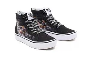VANS High Top Printed Lace-up Sneakers