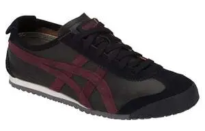 Onitsuka Tiger Mexico 66 Dark Sepia Sneakers - Black/red