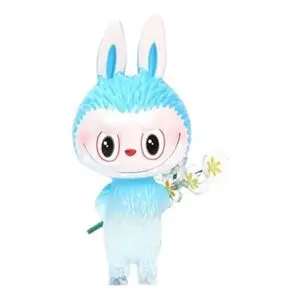 POP MART The Monsters Labubu Flower Elves 'diphylleia Grayi' Secret Edition - Blue/beige/pink