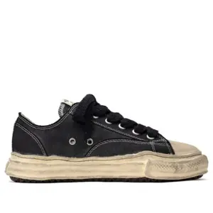 Mihara Yasuhiro Peterson Canvas Low Top Sneakers - Black