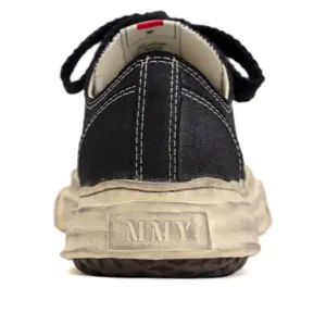 Mihara Yasuhiro Peterson Canvas Low Top Sneakers - Black