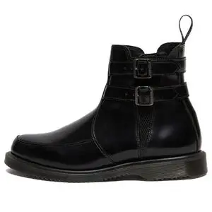 Dr. Martens Flora Polished Smooth Chelsea Boots - Black