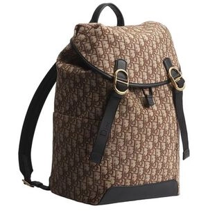 Dior Monogrammed Canvas Backpack