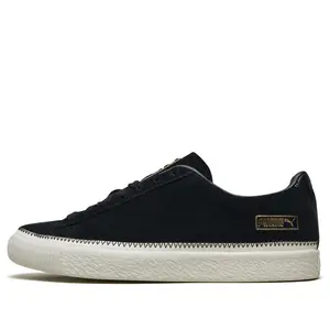 PUMA Suede Trim Retro Low Top Sneakers - Black