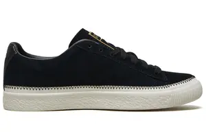PUMA Suede Trim Retro Low Top Sneakers - Black