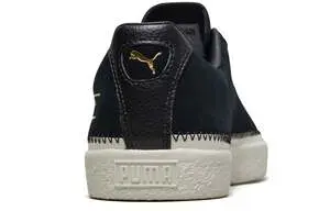 PUMA Suede Trim Retro Low Top Sneakers - Black
