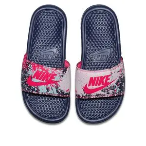 Nike Benassi Jdi Print Splash Ink Slides - Pink