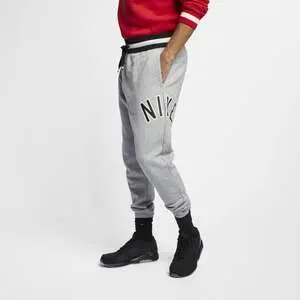 Nike Casual Sports Slim Fit Fleece Long Pants Gray
