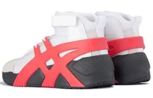 Onitsuka Tiger Big Logo Trainer Mid High Top Sneakers - Whiteredblack