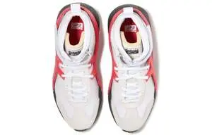 Onitsuka Tiger Big Logo Trainer Mid High Top Sneakers - Whiteredblack
