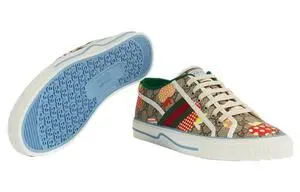 Gucci Les Pommes Tennis 1977 Sneakers - Beige/red/green