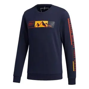 Adidas Neo Sweatshirt With Mountain Graphic - Navy
