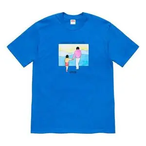 Supreme Supreme Fw19 Week 1 Heaven And Earth Slate Tee Royal Blue