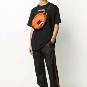 Off-White Pattern Printing Short Sleeve - Black