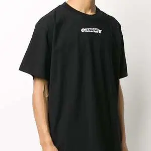 Off-White Pattern Printing Short Sleeve - Black