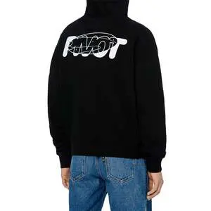 Off-White Embroidered Hooded Pullover