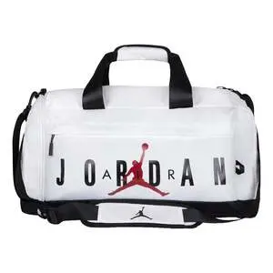 JORDAN Air Jordan Logo Duffel Bag White/black/red