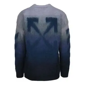 Off-White Gradient Effect Wool Sweater - Blue