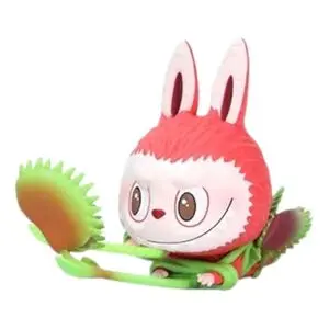POP MART Pop Mart The Monsters Labubu Flower Elves 'venus Flytrap' Red/beige/green
