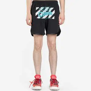 Off-White Wavy Line Mesh Shorts