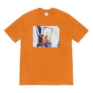 Supreme Supreme Fw19 Week 7 Bible Tee Printing Short Sleeve Unisex Orange Orange