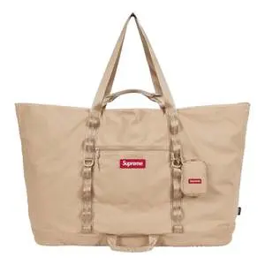 Supreme Ss26 X-large Tote Bag With Utility Pouch - Tan