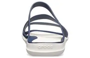 CROCS Strappy Flat Sandals - Blue/white