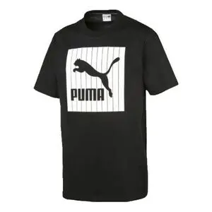 PUMA Sports Printing Logo Round Neck Short Sleeve