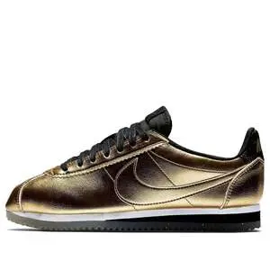 Nike Classic Cortez Leather Se Sneakers - Gold