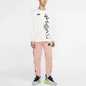 JORDAN Alphabet Printing Round Neck Long Sleeves