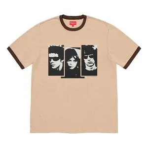 Supreme X The Velvet Underground Ringer Tee - Khaki