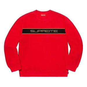 Supreme Embroidered Logo Fleece Round Neck