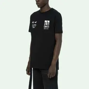 Off-White Ss19 Tee Short Sleeve Mona Lisa Normal Fit - Black