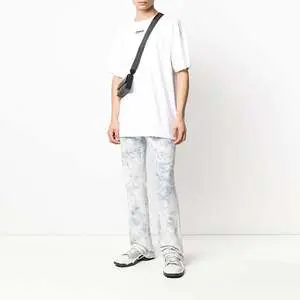 Off-White Wavy Line Short Sleeve Oversize Tee