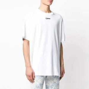 Off-White Wavy Line Short Sleeve Oversize Tee