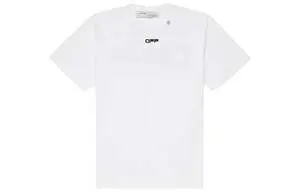 Off-White Wavy Line Short Sleeve Oversize Tee