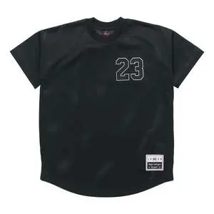 JORDAN 23" Mesh Basketball Jersey - Black