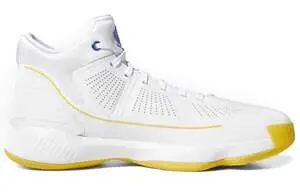 Adidas D Rose Mid Top Athletic Sneakers - White/orange