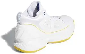 Adidas D Rose Mid Top Athletic Sneakers - White/orange