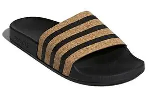 Adidas Adilette Cork Slides - Black