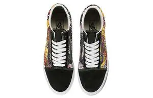 VANS Old Skool Low Top Sneakers With Graphic Print - Blackwhite