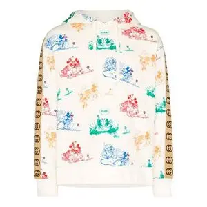 Gucci X Disney Mickey Mouse Printed Hoodie - White