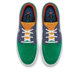 Nike Zoom Janoski Sb 'green Obsidian' Skate Shoes - Red/green/blue