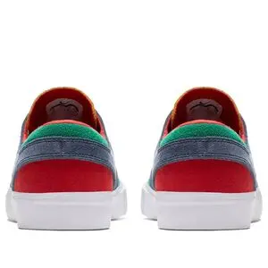 Nike Zoom Janoski Sb 'green Obsidian' Skate Shoes - Red/green/blue