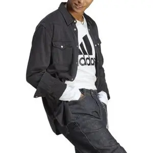 Adidas Essentials Long Sleeve Tee - White/black