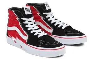 VANS Sk8-hi Thunderbolt High Top Sneakers - Black/red
